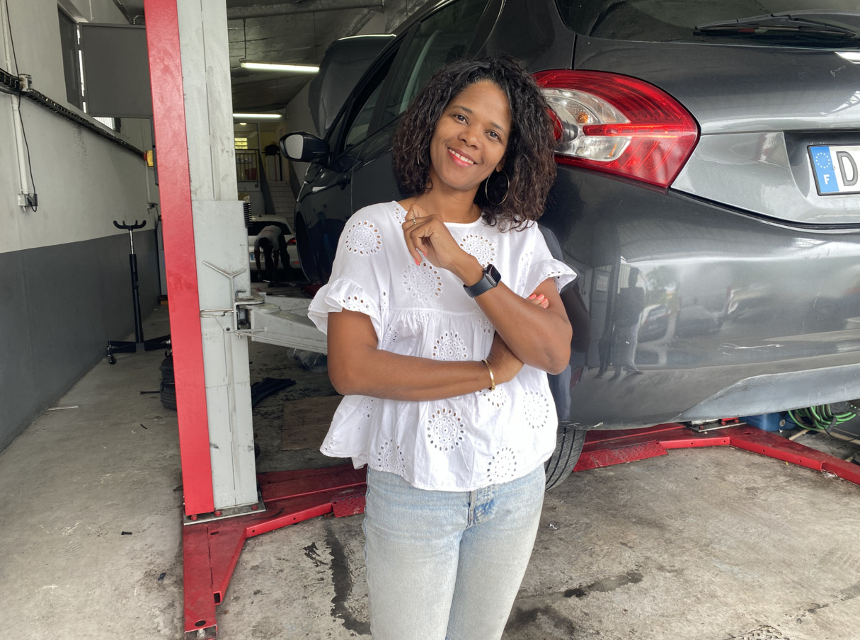 Leïla Fleming, patronne du garage Amazone Auto en Guadeloupe - Oovango